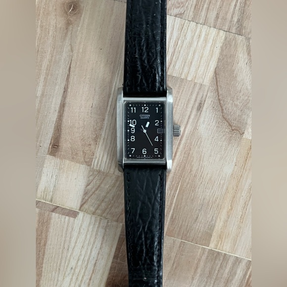 Citizen | Accessories | Citizen Mens Watch Black Dial Date Window Black ...